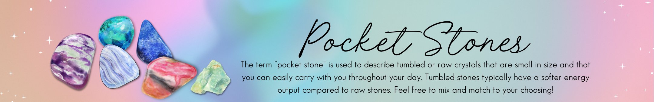 Pocket Stones | Crystals | Rocks with Sass