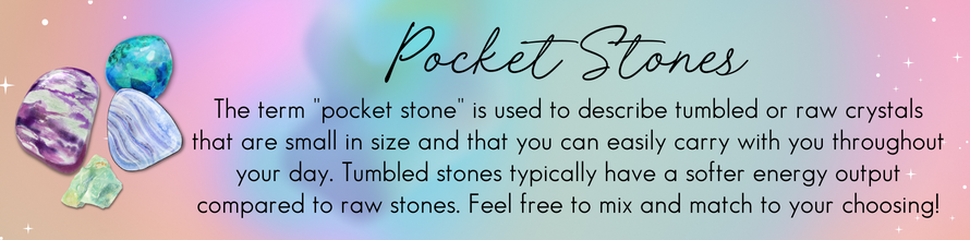 Pocket Stones | Crystals | Rocks with Sass
