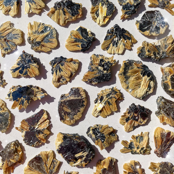 Raw Rutile and Hematite Specimens - Rocks with Sass