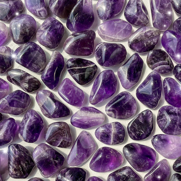 Small Amethyst Tumbled Pocket Stone - Rocks with Sass
